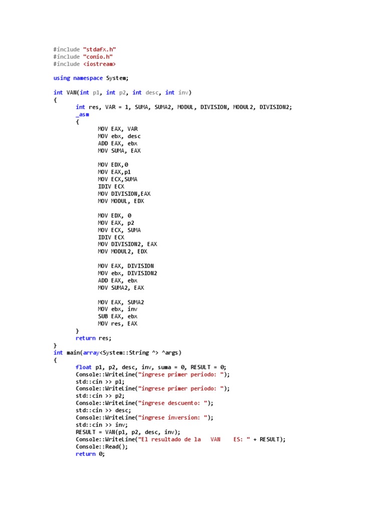 Using Namespace Int Int Int Int Int Int - Asm: #Include #Include #Include | PDF