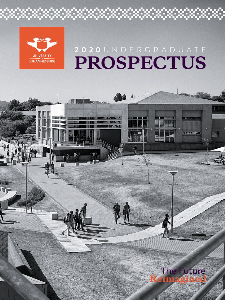 UJ Prospectus 2020 | PDF | University And College Admission | Academia