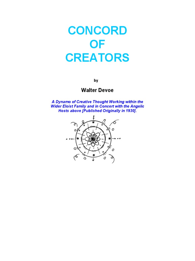The Concord of Creators - Walter DeVoe PDF | PDF