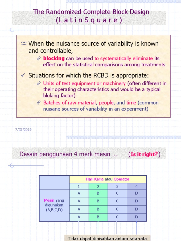 RCBD for Experimental Design | PDF | Analysis Of Variance | Experiment