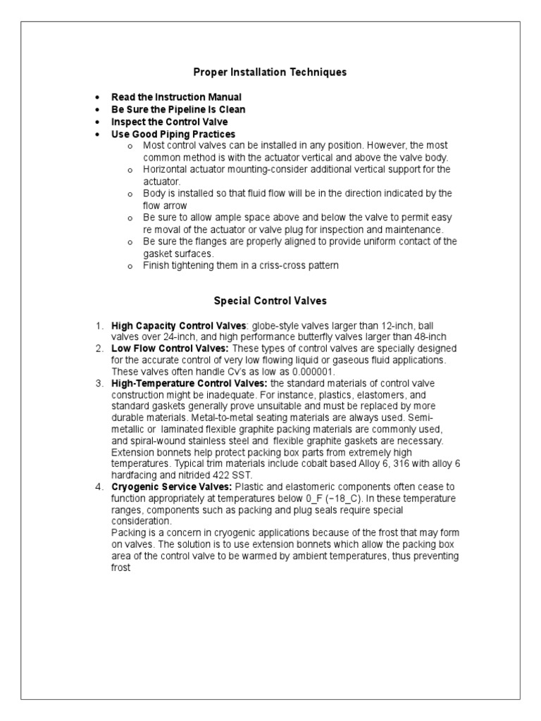 Proper Installation Techniques | PDF