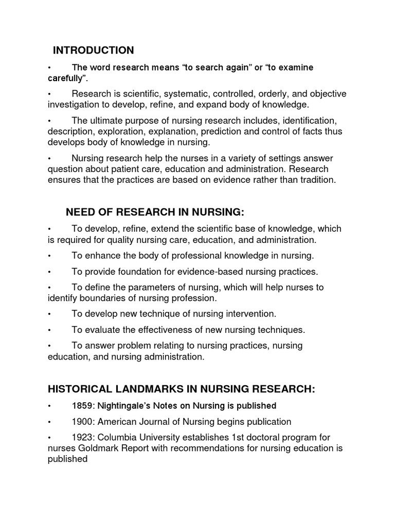 Needs of Research | PDF | Sampling (Statistics) | Nursing