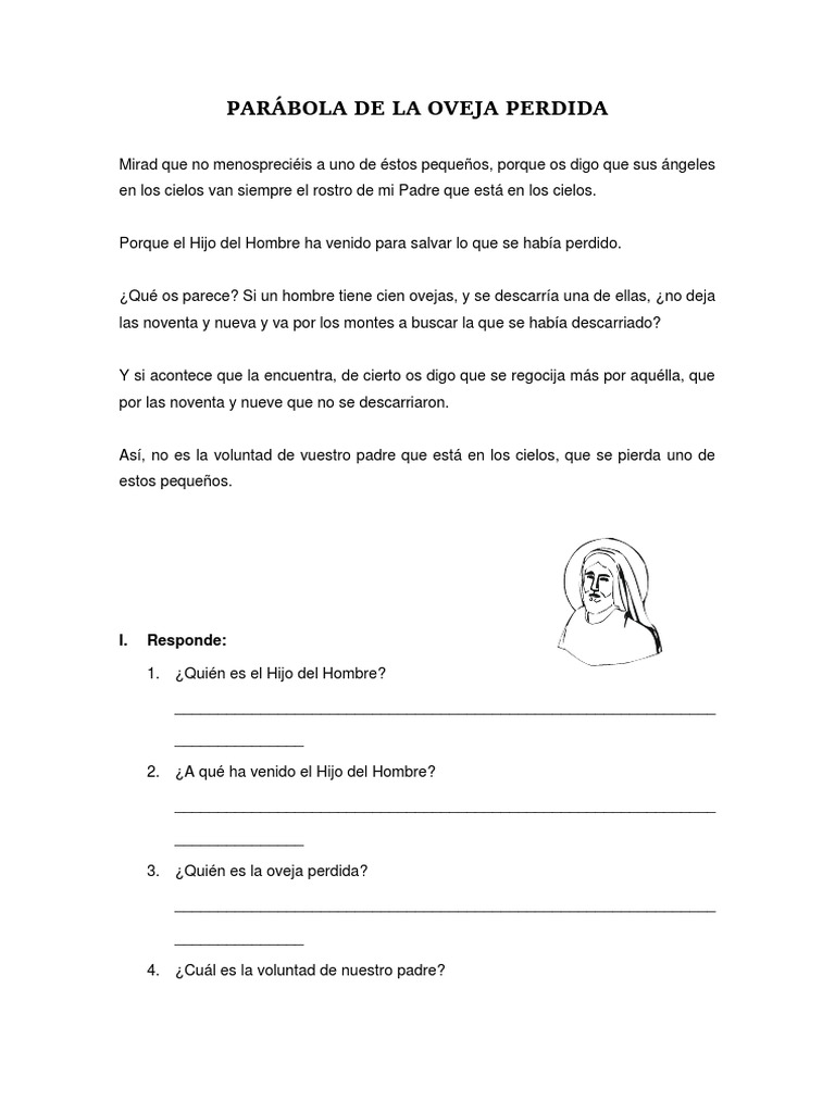 Parábola de La Oveja Perdida | PDF | Parábolas de Jesús