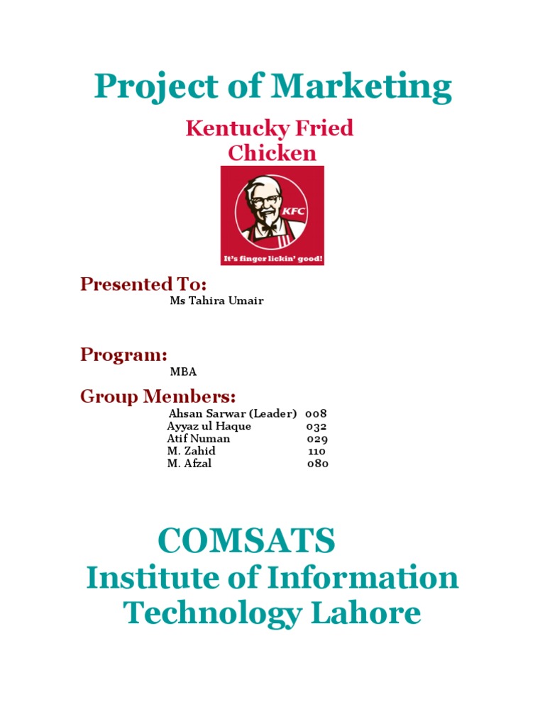 KFC Marketing Strategy Analysis Report | PDF | Market Segmentation ...