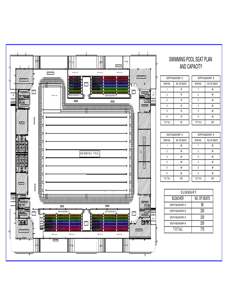 Swimming Pool Seat Plan | PDF