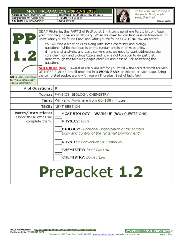 Session 1 Packet - Wednesday, 05-15-2019 - Prepacket 1.2 - Carlos Ortiz ...