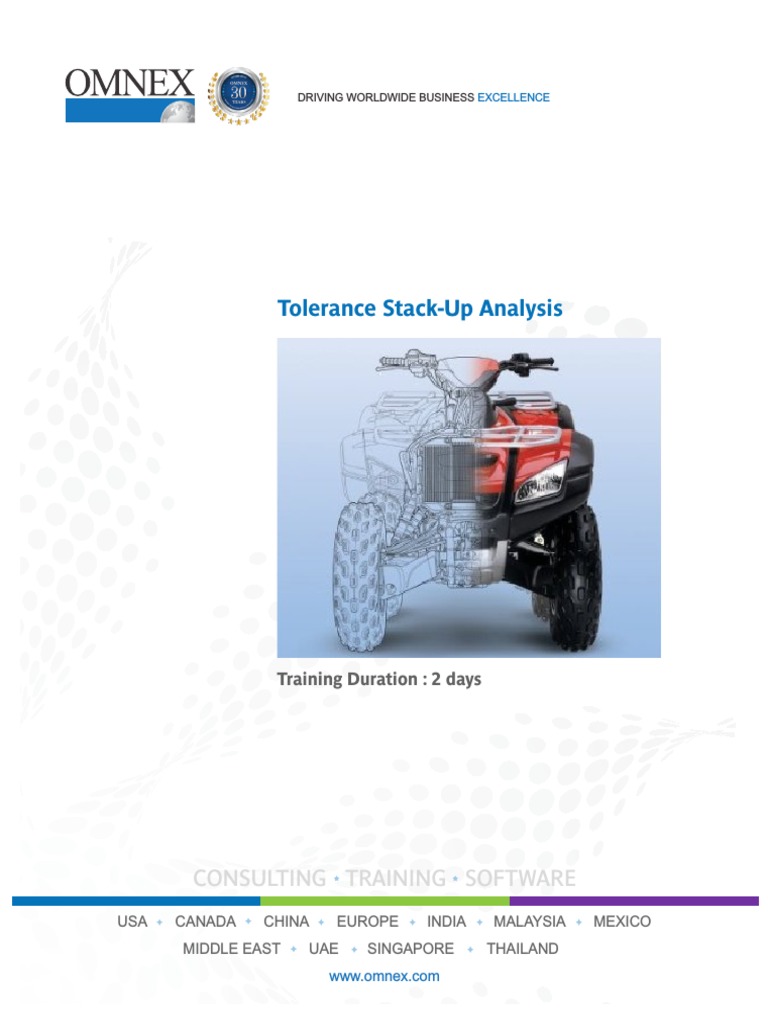 Tolerance Stack-Up Analysis: Consulting Training Software | PDF ...