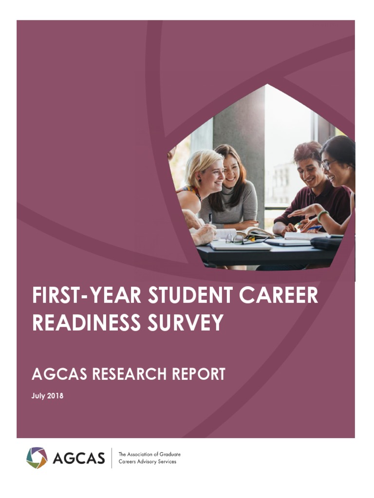 First-Year Student Career Readiness Survey: Agcas Research Report | PDF ...