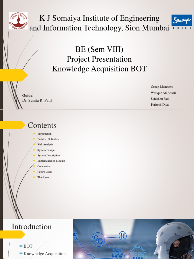 Knowledge Acquisition BOT Project | PDF