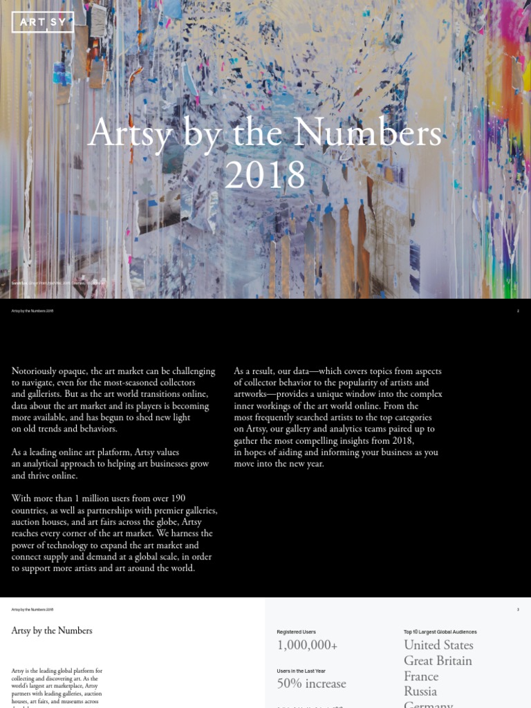 Artsy by The Numbers 2018 Artsy PDF | PDF | Mobile App | Modern Art