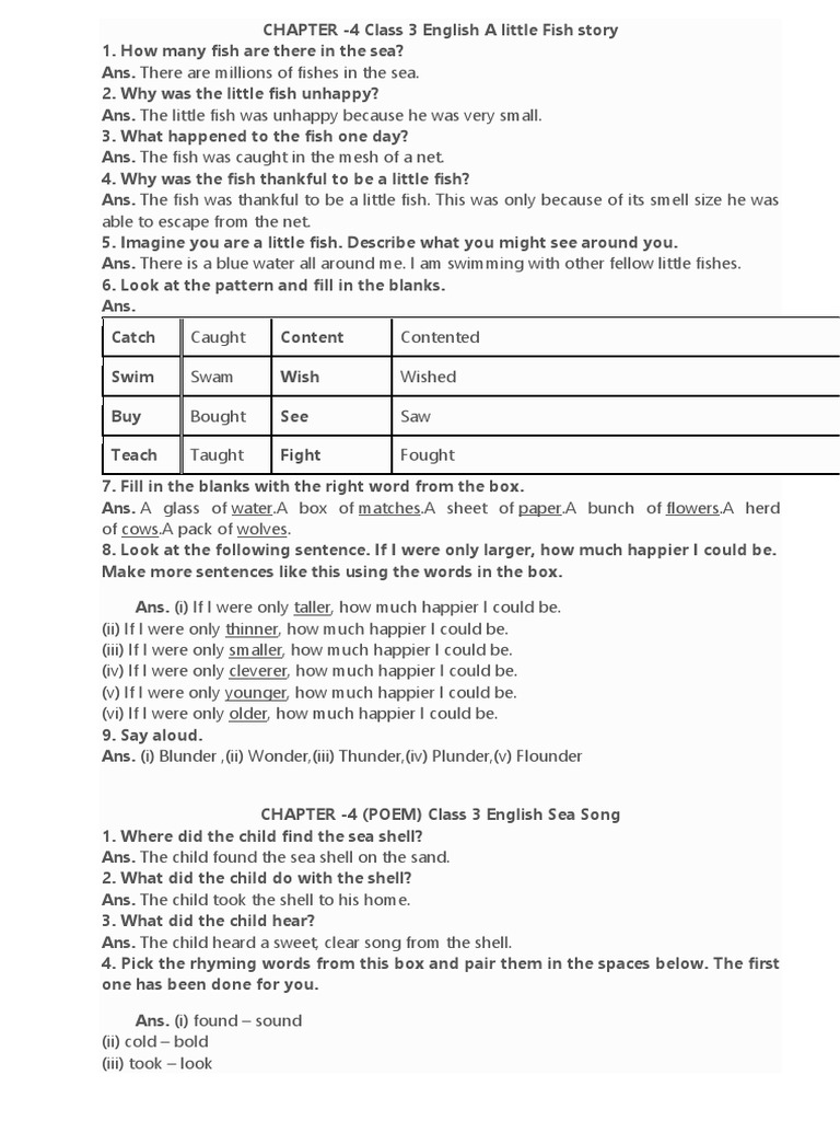 Class 3 English CH 3 To 6 | PDF | Train | Butterfly