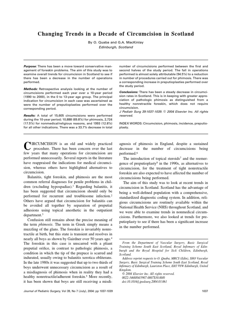 Jurnal Circumcision | PDF | Circumcision | Sexual Anatomy