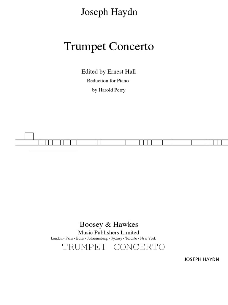 Haydn Trumpet Concerto Solo | PDF