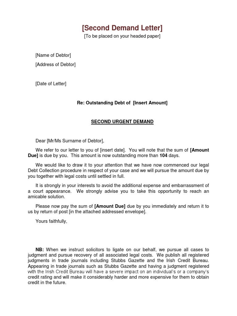 Demand Letter Template 20 | PDF