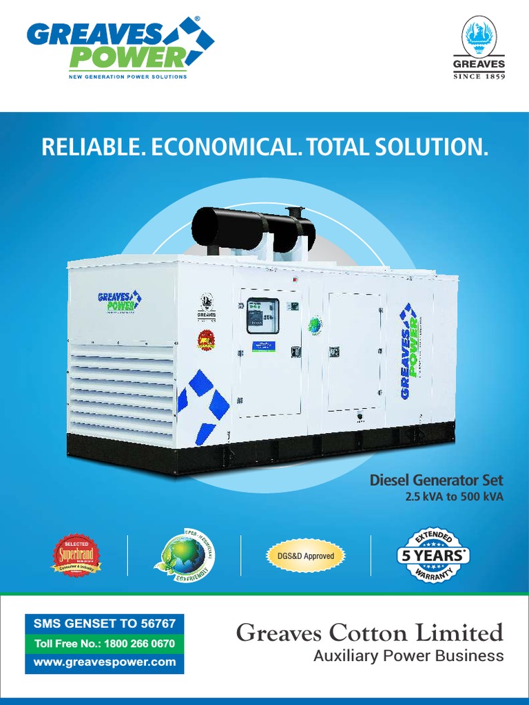 Industrial Gen Sets | PDF | Manufactured Goods | Electric Power