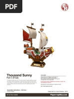 Thousand Sunny Papercraft Model Guide | PDF | Home & Garden