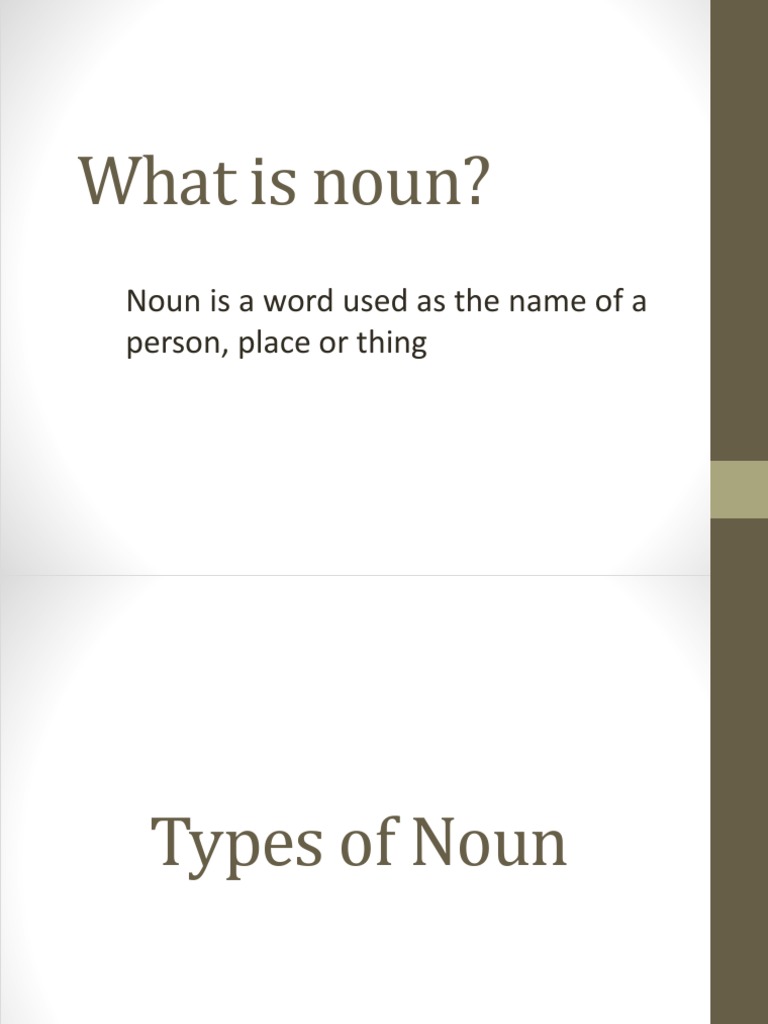 Types and Functions of Noun PDF | PDF | Object (Grammar) | Noun