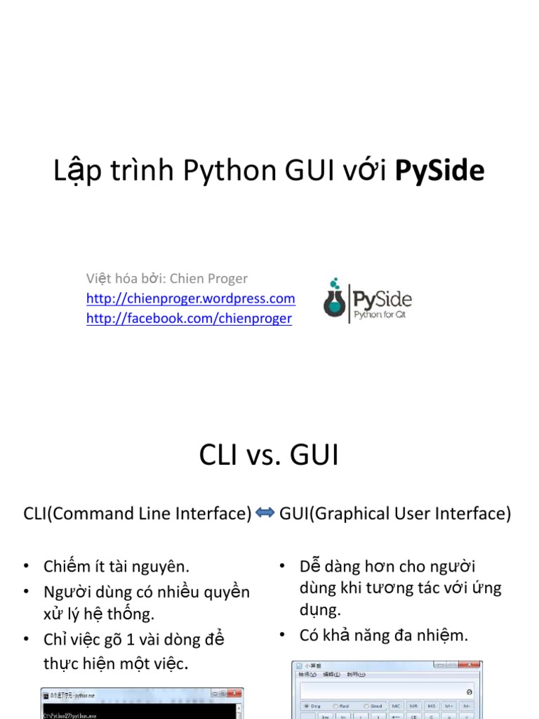 Lập trình Python GUI với PySide | PDF