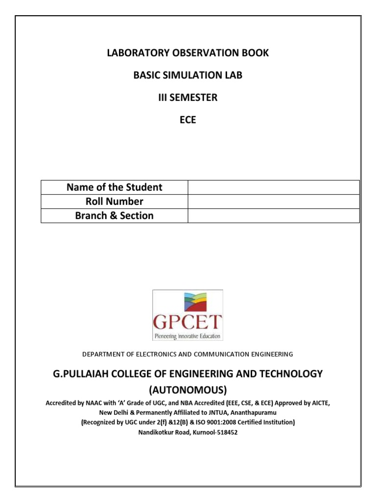 BS Lab Manual R18 PDF | Download Free PDF | Matlab | Matrix (Mathematics)