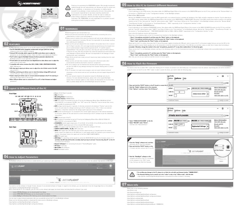 How To This FC To Connect Different Receivers: Flight Controller User ...
