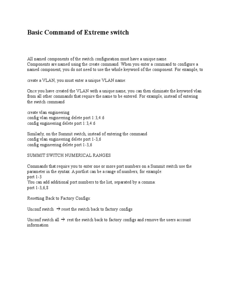 Basic EXOS | PDF | Network Switch | Routing