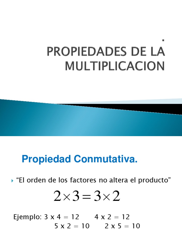 Propiedades de La Multiplicación | PDF