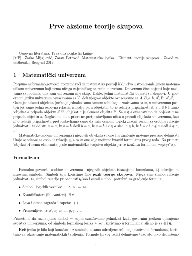 INtroduction To Mathematical Logic | PDF | Teaching Mathematics