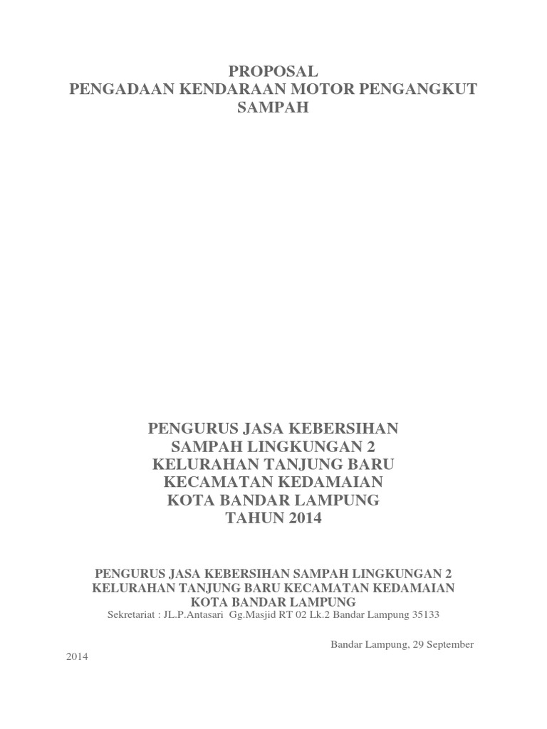 Proposal Roda 3 | PDF