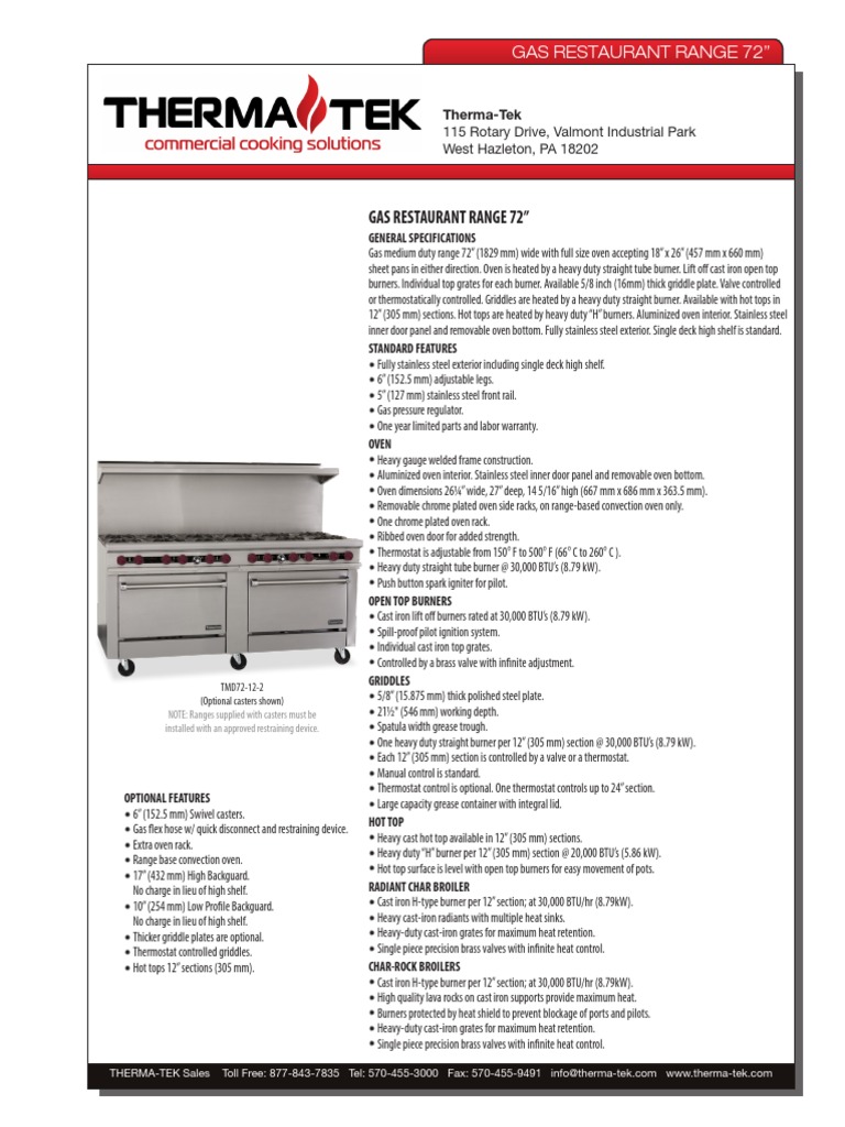 Therma-Tek Oven | PDF | Home Appliance | Manufactured Goods