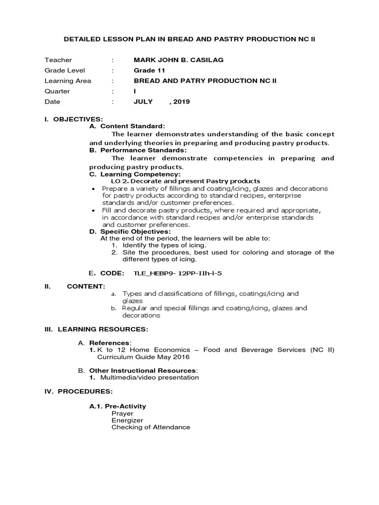 LO 2. Decorate and Present Pastry Products | PDF | Icing (Food) | Butter