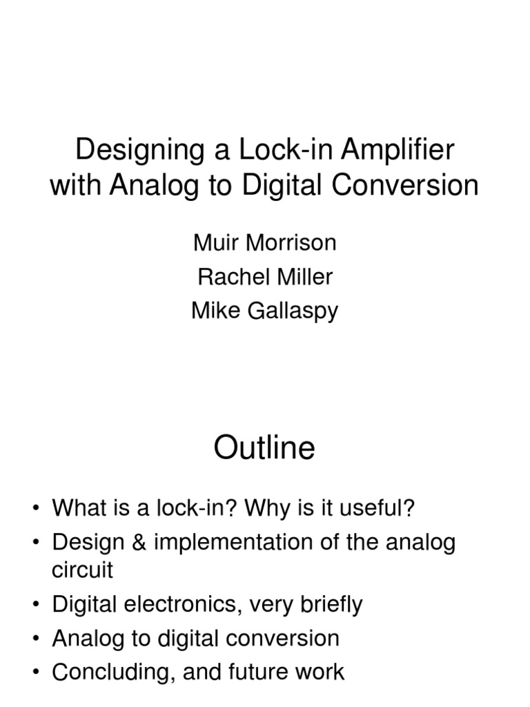 Lock-in Amplifier Design Guide | PDF | Electronic Filter | Low Pass Filter