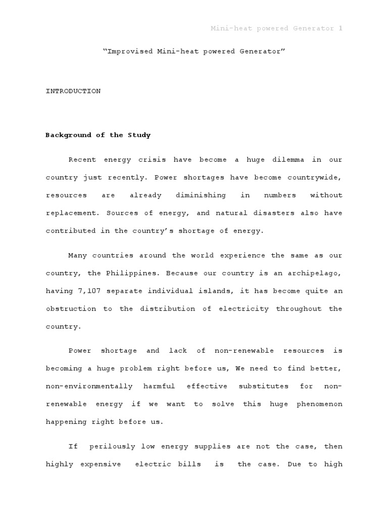 Research Paper | PDF | Electric Motor | Electricity Generation