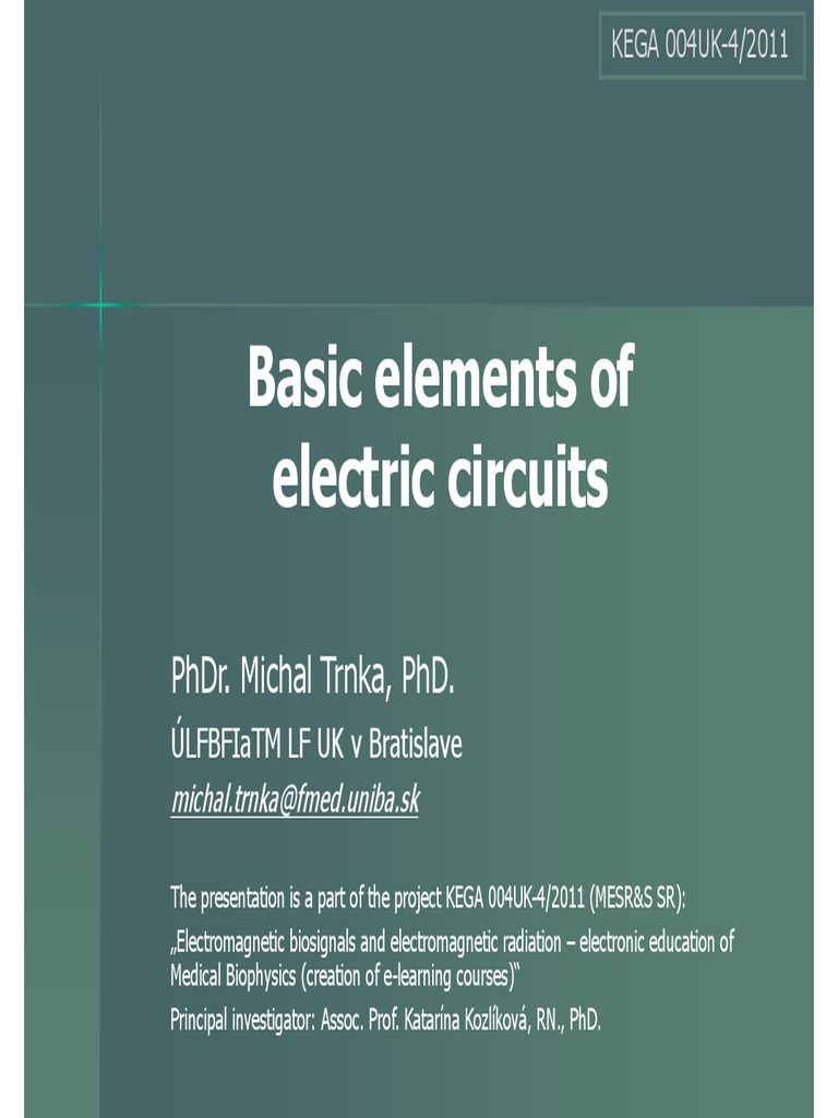 Basic Elements of Electrical Circuit | PDF | Electrical Impedance ...