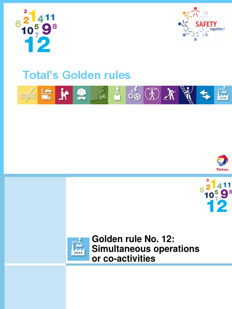 Understanding Total's 12 Golden Rules | PDF | Risk Assessment | Risk