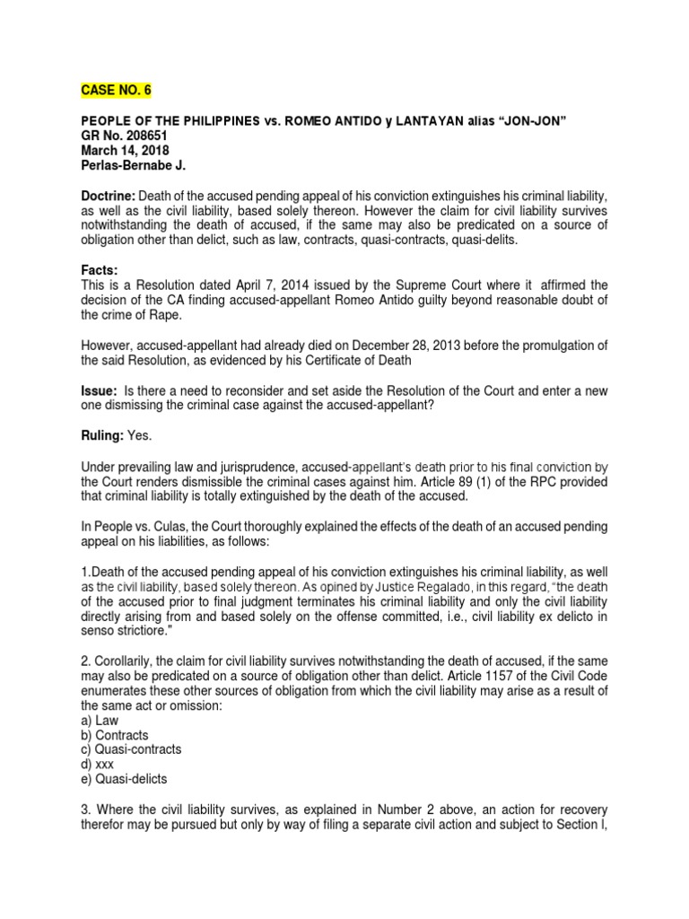 People V Antido | PDF | Statute Of Limitations | Criminal Law