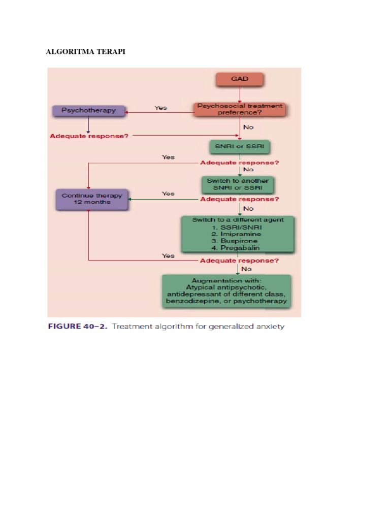 ALGORITMA TERAPI Ansietas | PDF