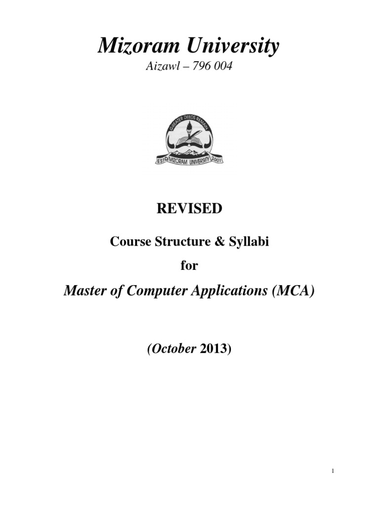 Mca Syllabus 2014 | PDF | Scheduling (Computing) | Pointer (Computer ... Mca Syllabus 2014 | PDF | Scheduling (Computing) | Pointer (Computer ...