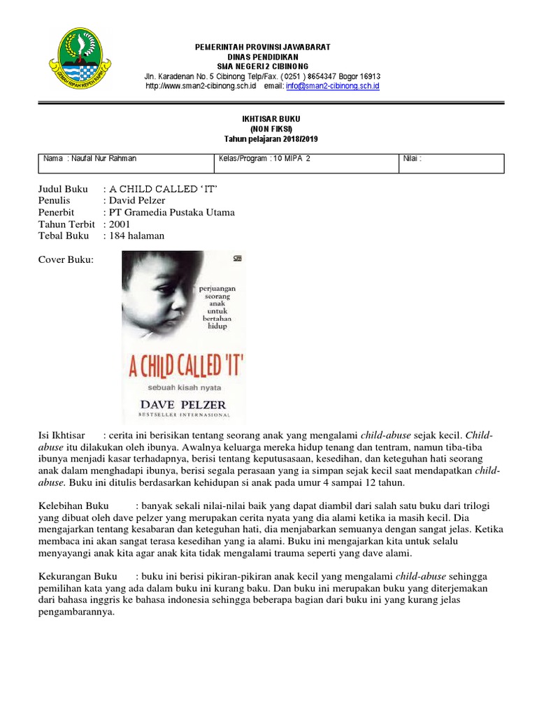 Resensi Buku A Child Called It | PDF