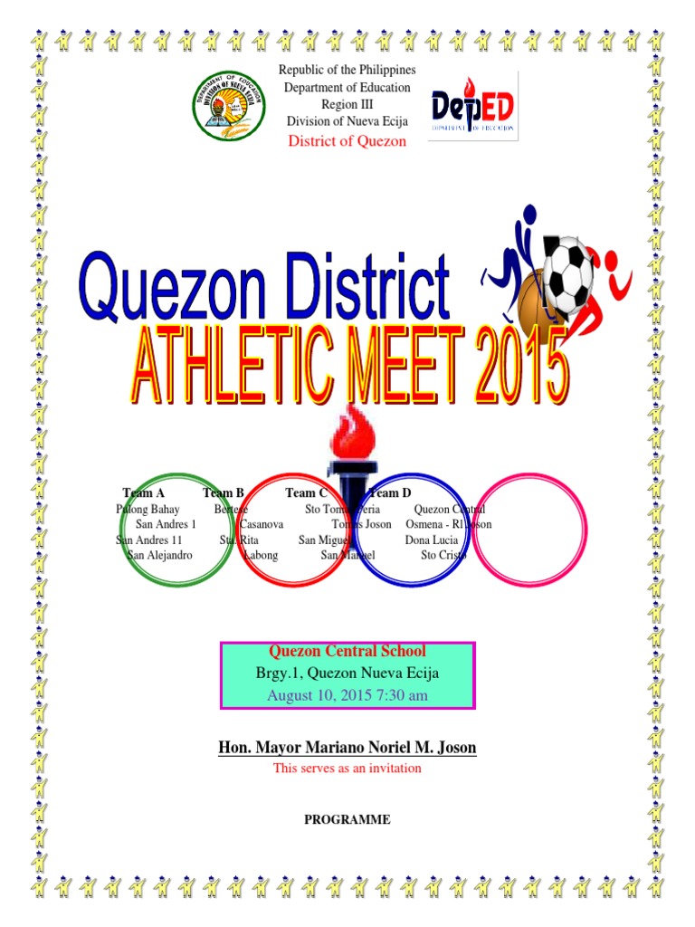 District of Quezon: Republic of The Philippines Department of Education ...