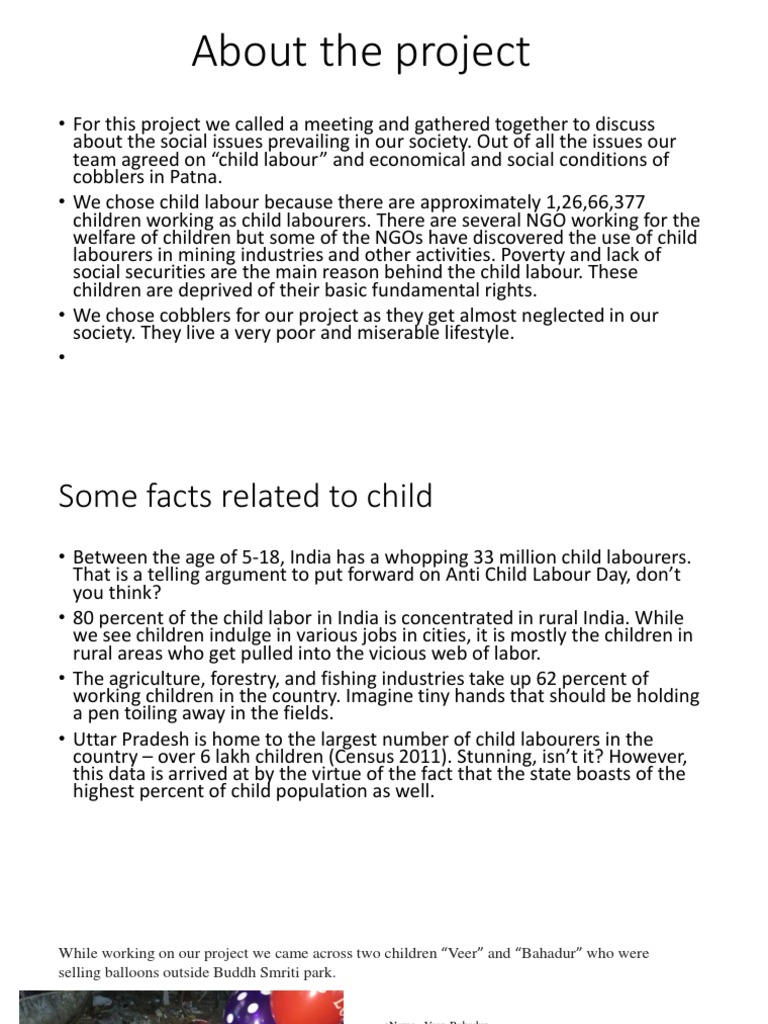 Project | PDF | Child Labour | Economies