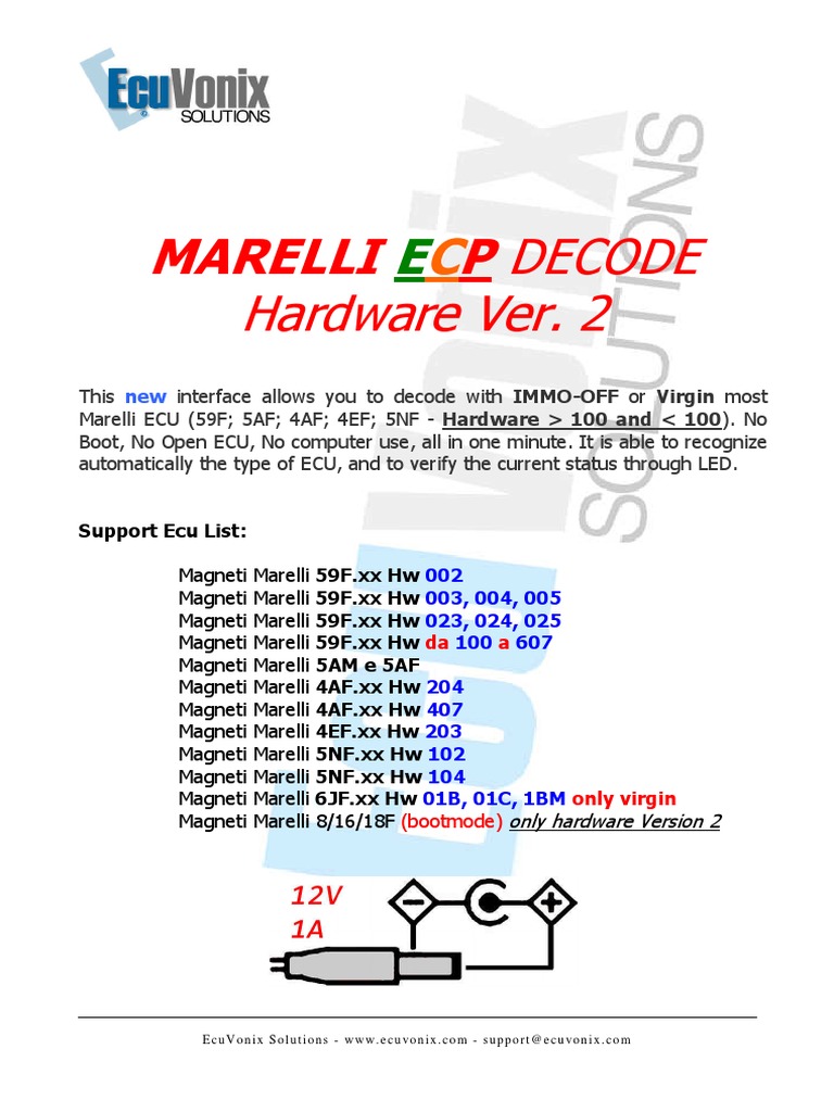 Marelli Ecp Decode | PDF | Booting | Digital Technology