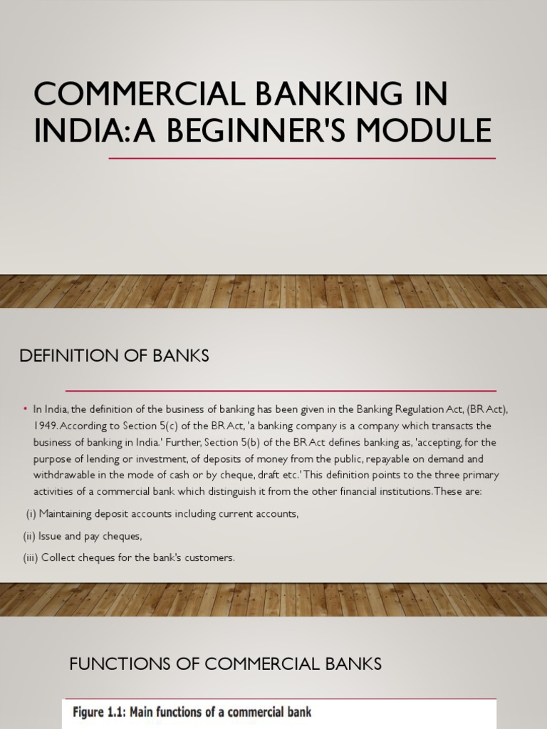 Commercial Banking Overview in India | PDF | Reserve Bank Of India ...