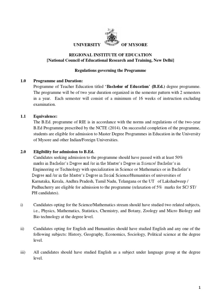 Revised B.ed Syllabus With Regulations December 2017 | PDF | Pedagogy ...