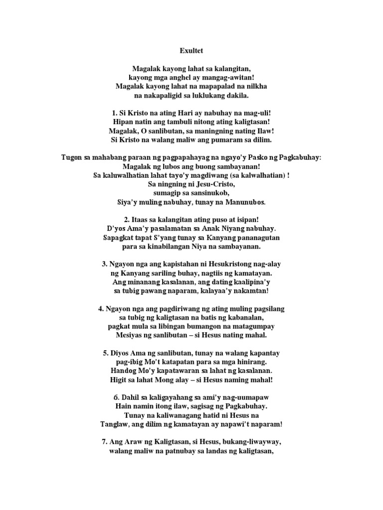 Exultet Filipino | PDF