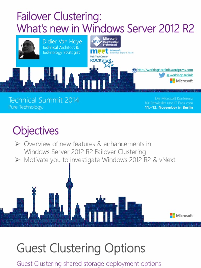 Whats New in Failover Clustering in Windows Server 2012 R2 PDF | PDF | Hyper V | Computer Cluster