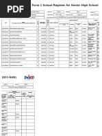 DepEd School Form 1 (SF 1) | PDF