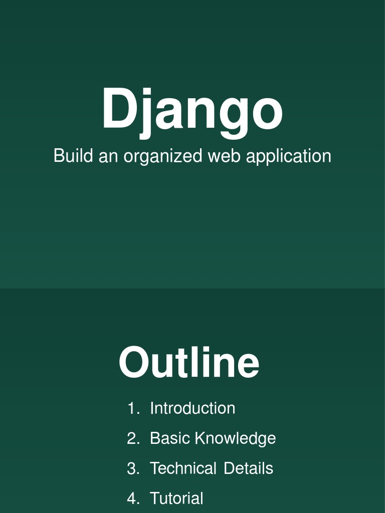 Django Overview | Download Free PDF | World Wide Web | Internet & Web