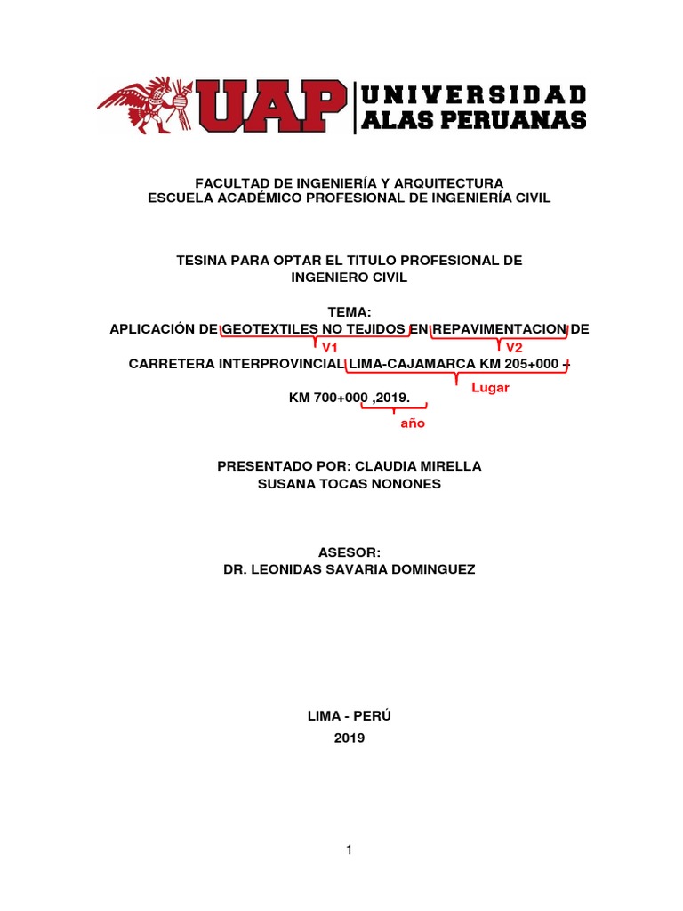 Tesina 2019 Avance | PDF | Science | Ingeniería