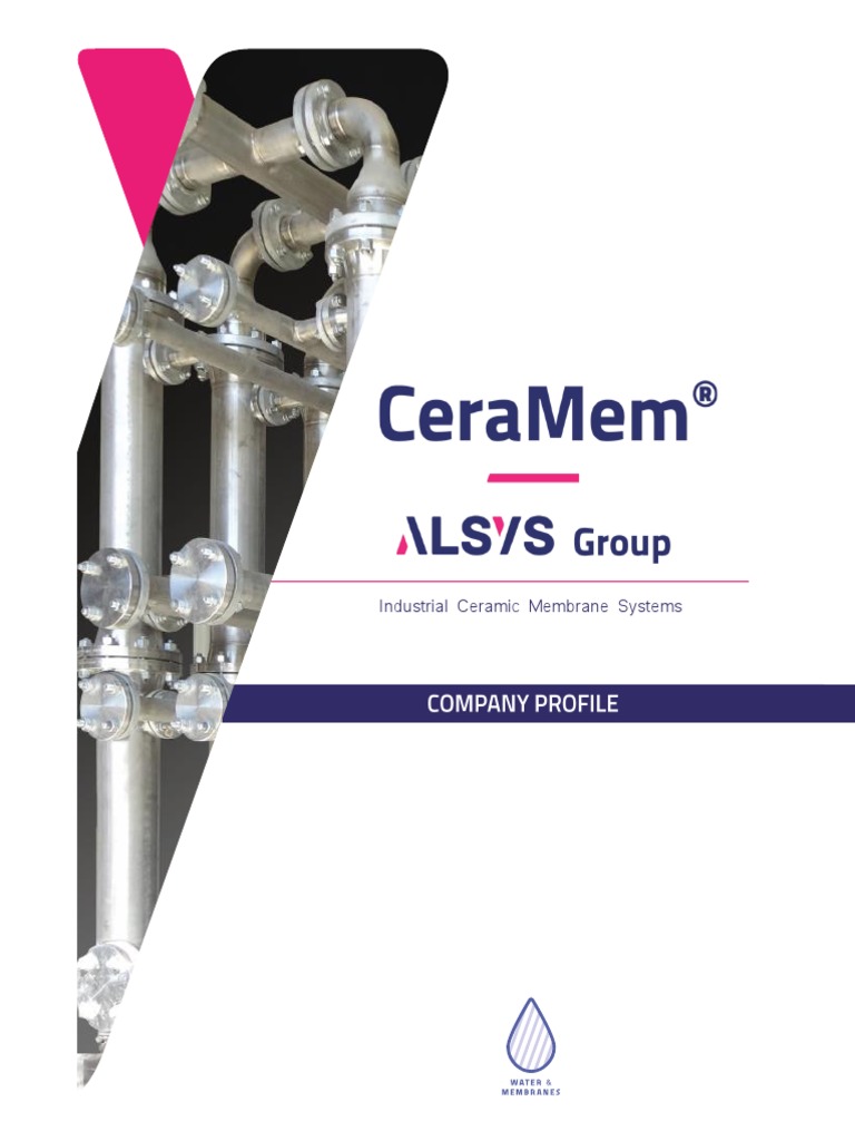 CeraMem-Alsys Group Company Profile | PDF | Membrane | Materials