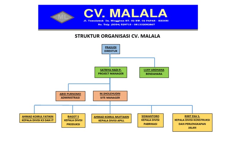 Struktur Organisasi CV | PDF